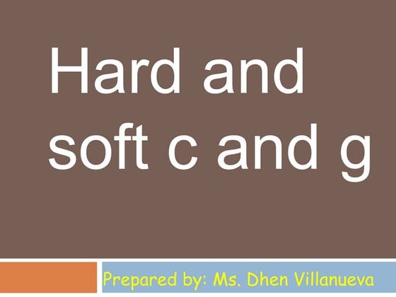 Soft c and hard c | PDF