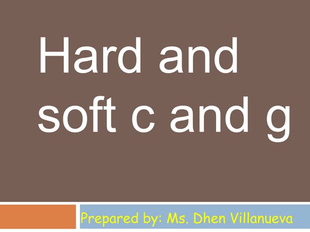 Soft c and hard c | PDF