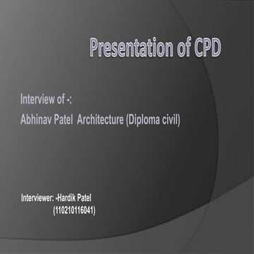 Hardik cpd | PPT