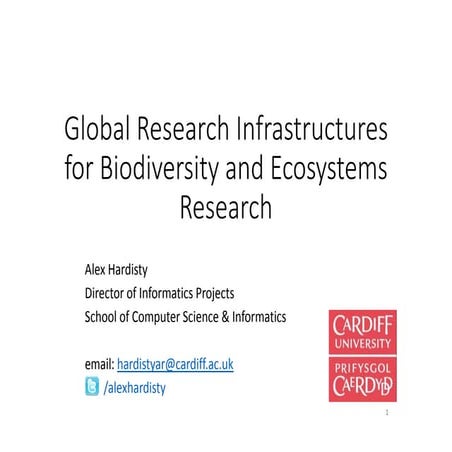 Global Research Infrastructures for Biodiversity and Ecosystems ...