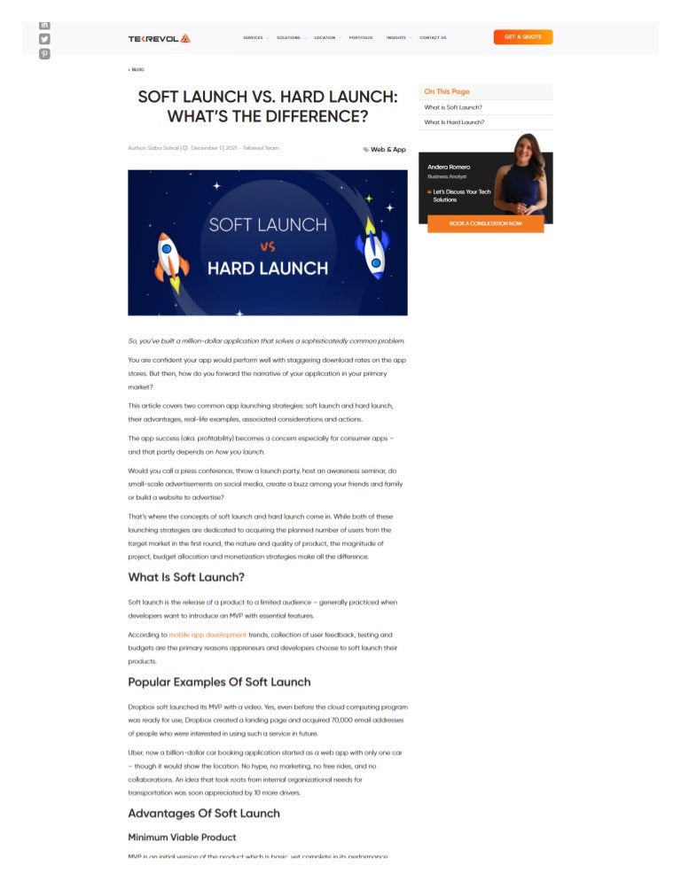 Hard launch vs-soft launch