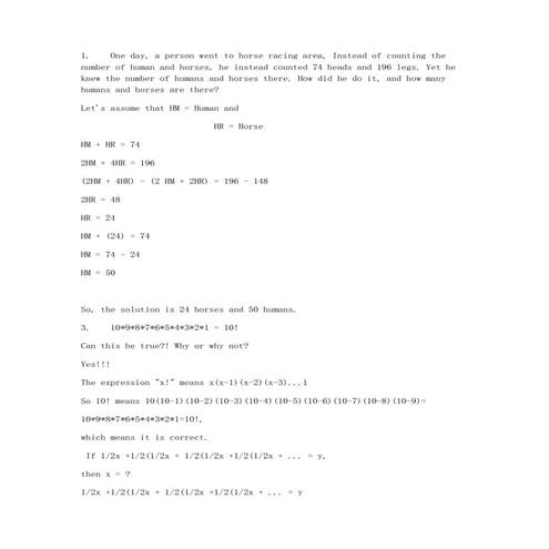 Maths Questions | PDF