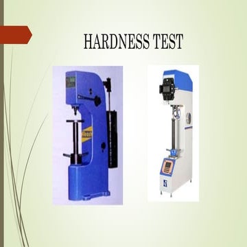 Report on Hardness test