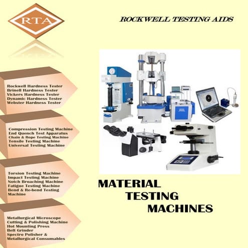 Rockwell Testing Aids, New Delhi, Rockwell Hardness Testers | PDF