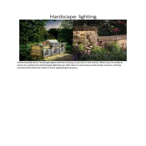 Hardscape lighting | PDF | Landscaping | Home & Garden
