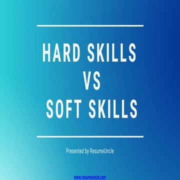 Hard skills vs soft skills | PPTX