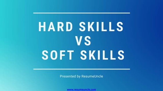 Hard skills vs soft skills | PDF