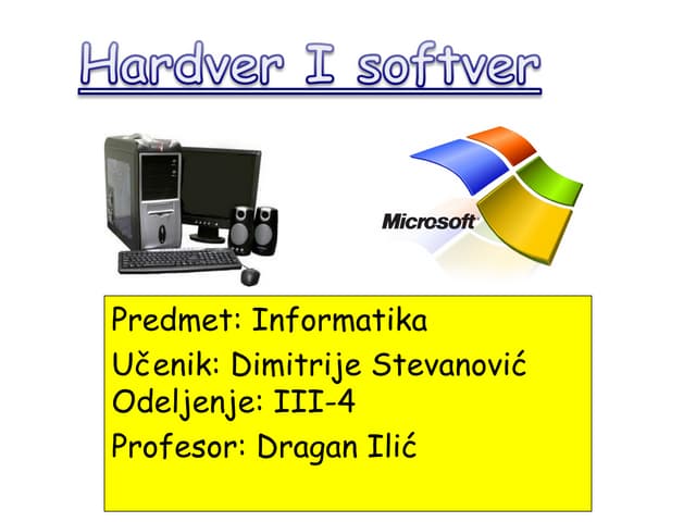 Računarski sistem | PPT