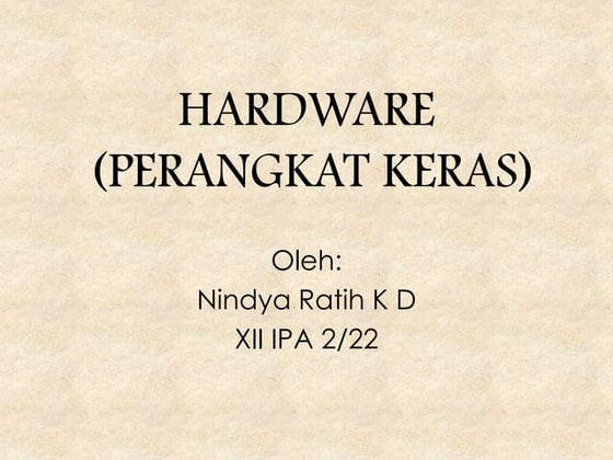 Hardware Input | PPT