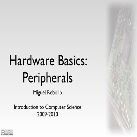 Hardware basics: peripherals | PPT