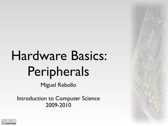 Peripheral devices | PPTX | Computer Peripherals | Computing