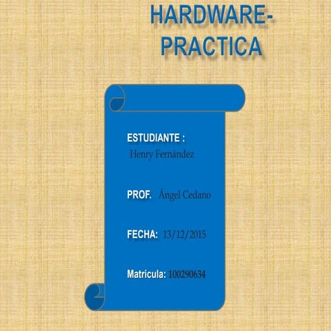 Hardware practica | PPTX