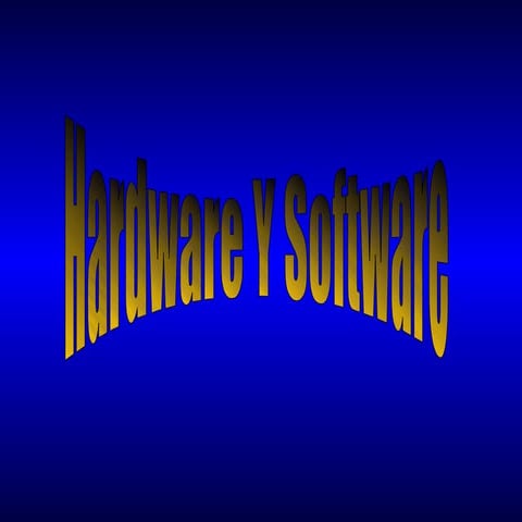 Hardware y Software Presentación Completa | PPT