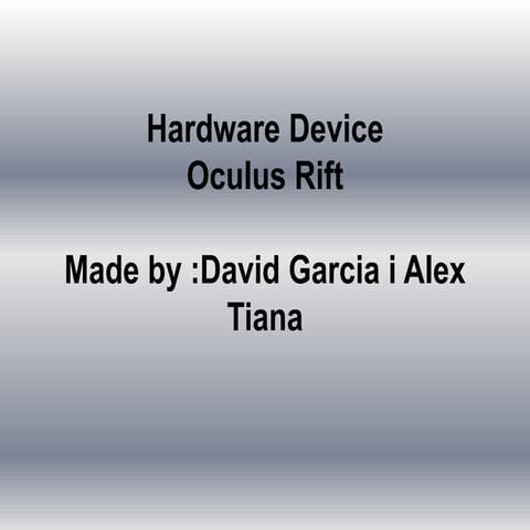 Hardware device | PPTX