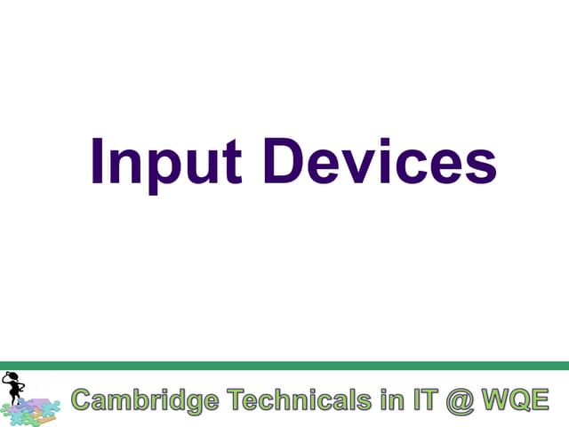 IGCSE ICT - Input and Output Devices - Direct Data Entry (DDE) Devices ...