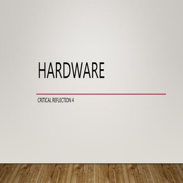 Hardware media | PPT