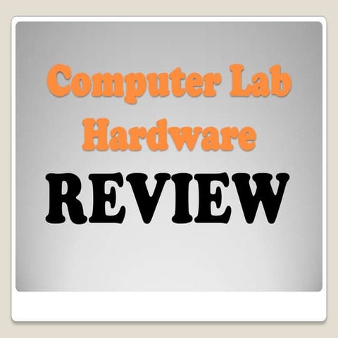 Hardware Plain Review | PPTX