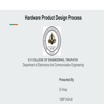 Hardware product design process | PPTX
