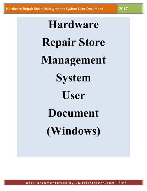 Medical store inventory management software user manual by shital ...