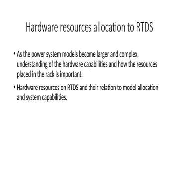 Hardware resources allocation to RTDS.pptx
