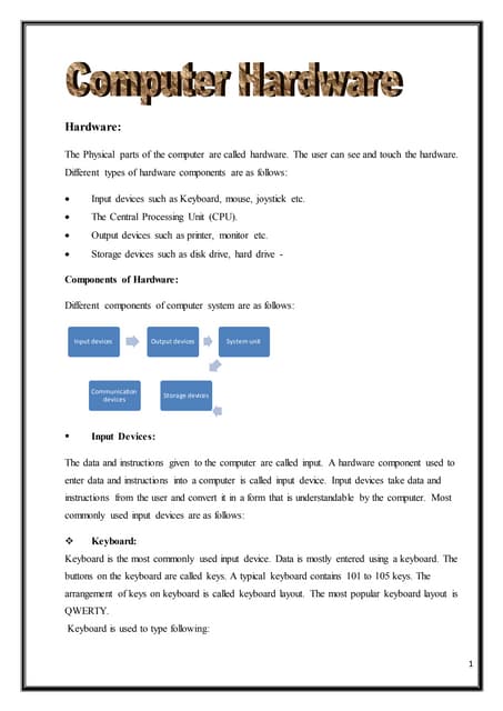 Hardware & Software | PPT
