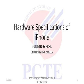 Hardware Specifications of iPhone.pptx