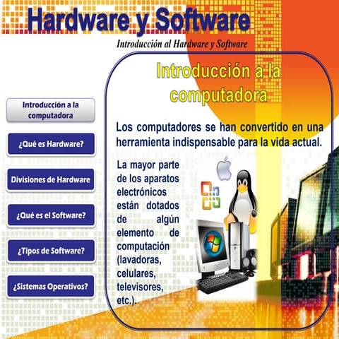 Hardware y software. Definiciones, Partes | PPTX