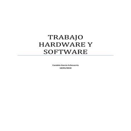 Hardware y software ejercicios | PDF