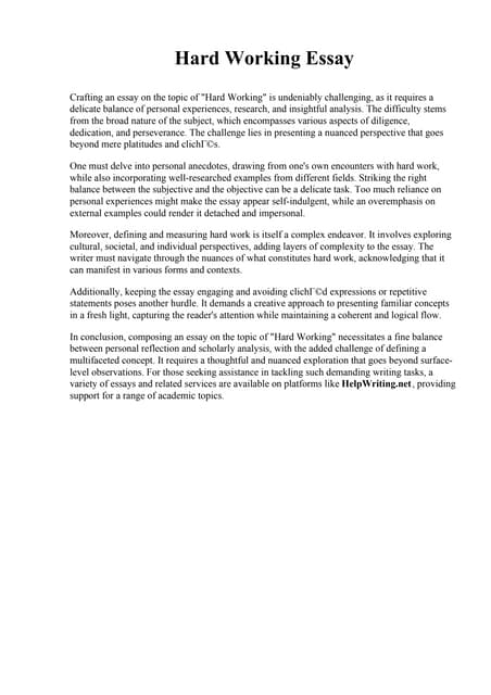 Work Life Balance Essay. University of Wyoming | PDF