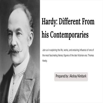 Hardy-Different-From-his-Contemporaries.pptx