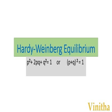 Hardy weinberg equilibrium | PPTX