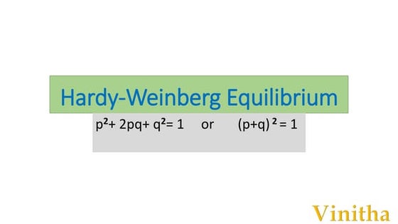 Hardy weinberg law | PPTX
