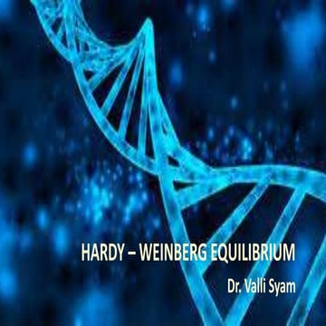 Hardy weinberg equilibrium | PPTX