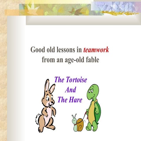 Hare and Tortoise Intresting Story Presenation .ppt