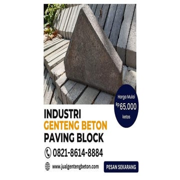 Harga Promo Paving Block: Penawaran Menarik untuk Renovasi! | PDF