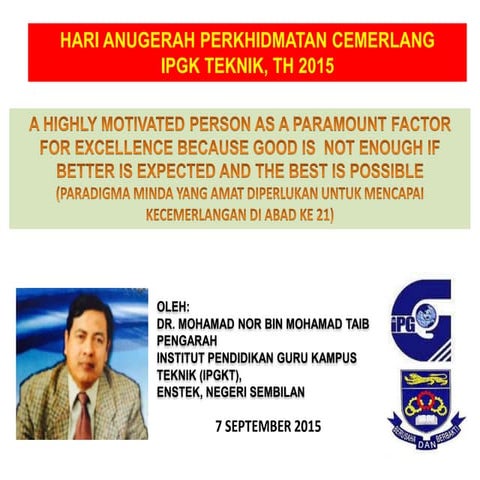 Spp072011 penganugerahan pingat perkhidmatan cemerlang dan pemberian anugerah perkhidmatan ...