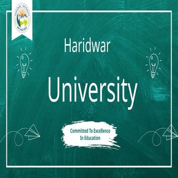 Why Choose Haridwar University, Roorkee? | PPTX