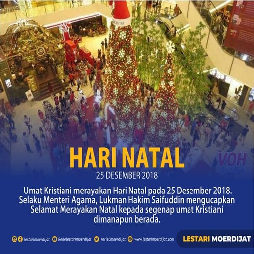 Hari natal 25 desember 2018 lestari moerdijat | PDF