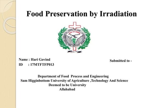 Food Radiation and types of radiation .pptx