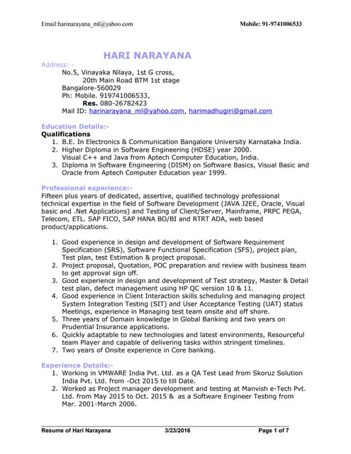 Pega Lead System Architect | DOCX