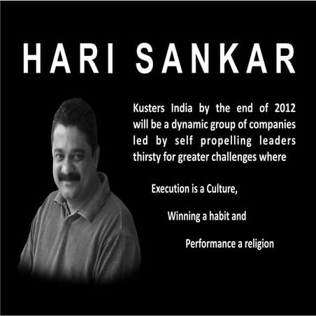 Hari Sankar - Kusters Engineering India | PDF