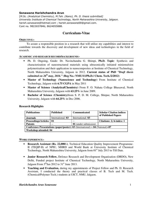 Harish sonawane | PDF Harish sonawane | PDF