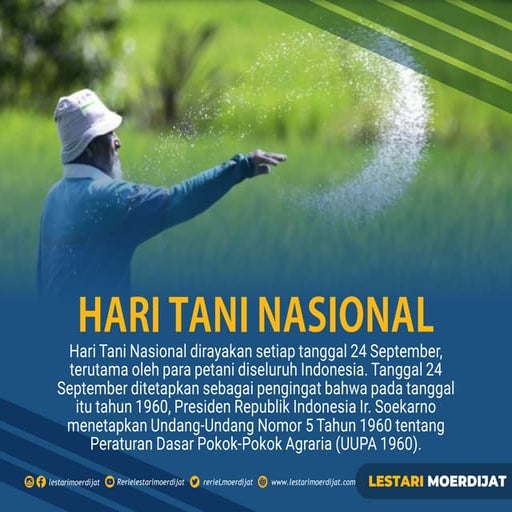 Hari Tani Nasional | PDF