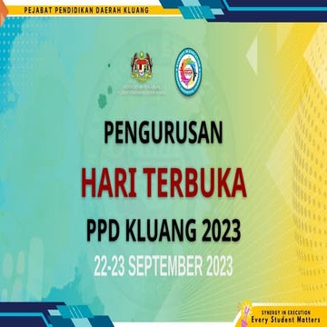 Hari Terbuka PPD Kluang 2023 sebagai contoh | PPT
