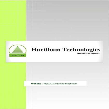 Haritham brochure 2010 | PDF