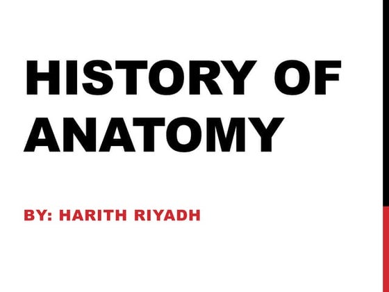 The father of anatomy and a great anatomist Herophilus | PDF