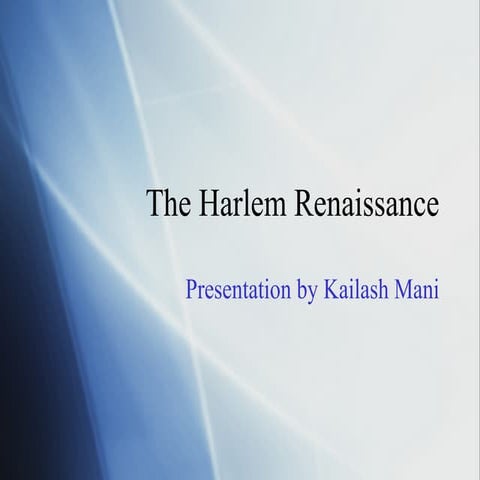 Harlem Renasissance | PPT