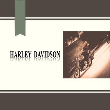 Harley Davidson digital strategy | PPTX