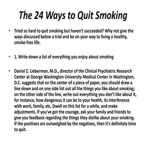 Harmless cigarette, natural quit smoking aid | PDF
