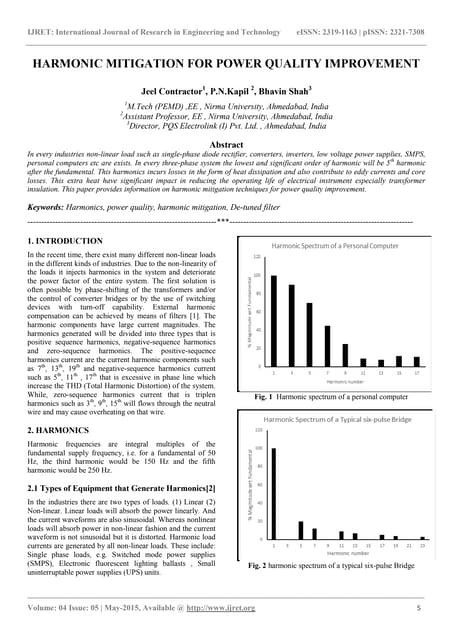 Power Quality Improvement, Harmonic Elimination and Load Balancing in Industrial Power System ...